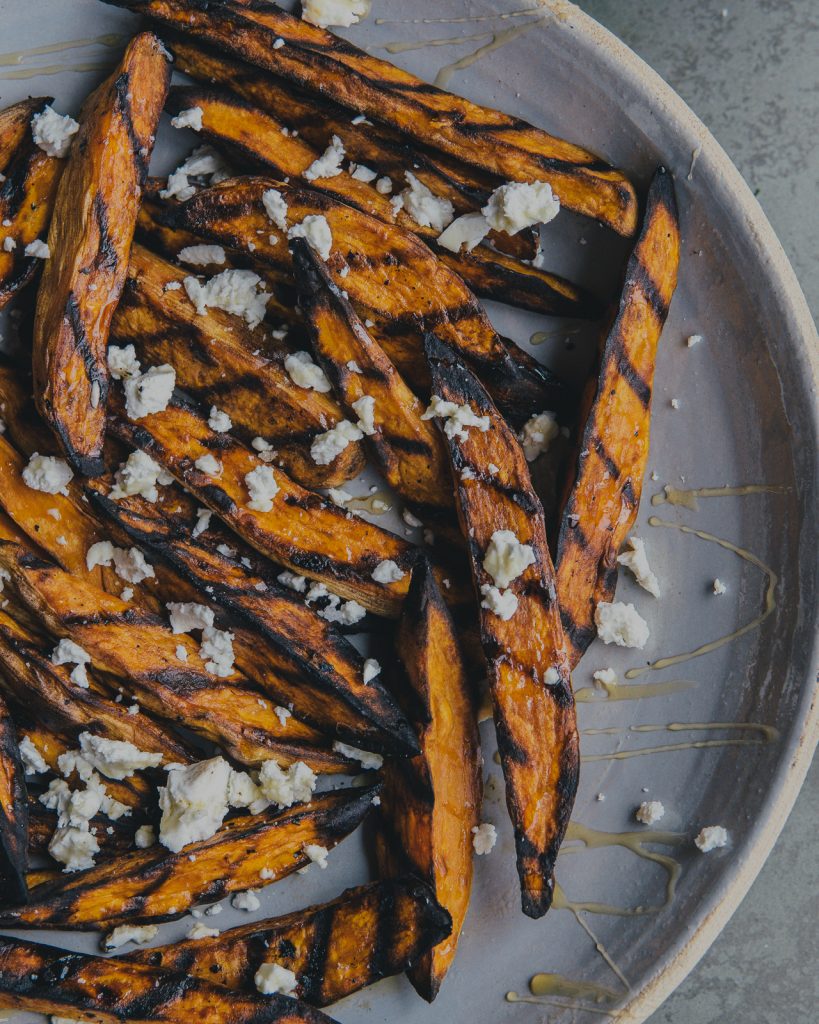 Sweet Potato Fries w/ Goat Cheese & Honey - Prescribe FIT