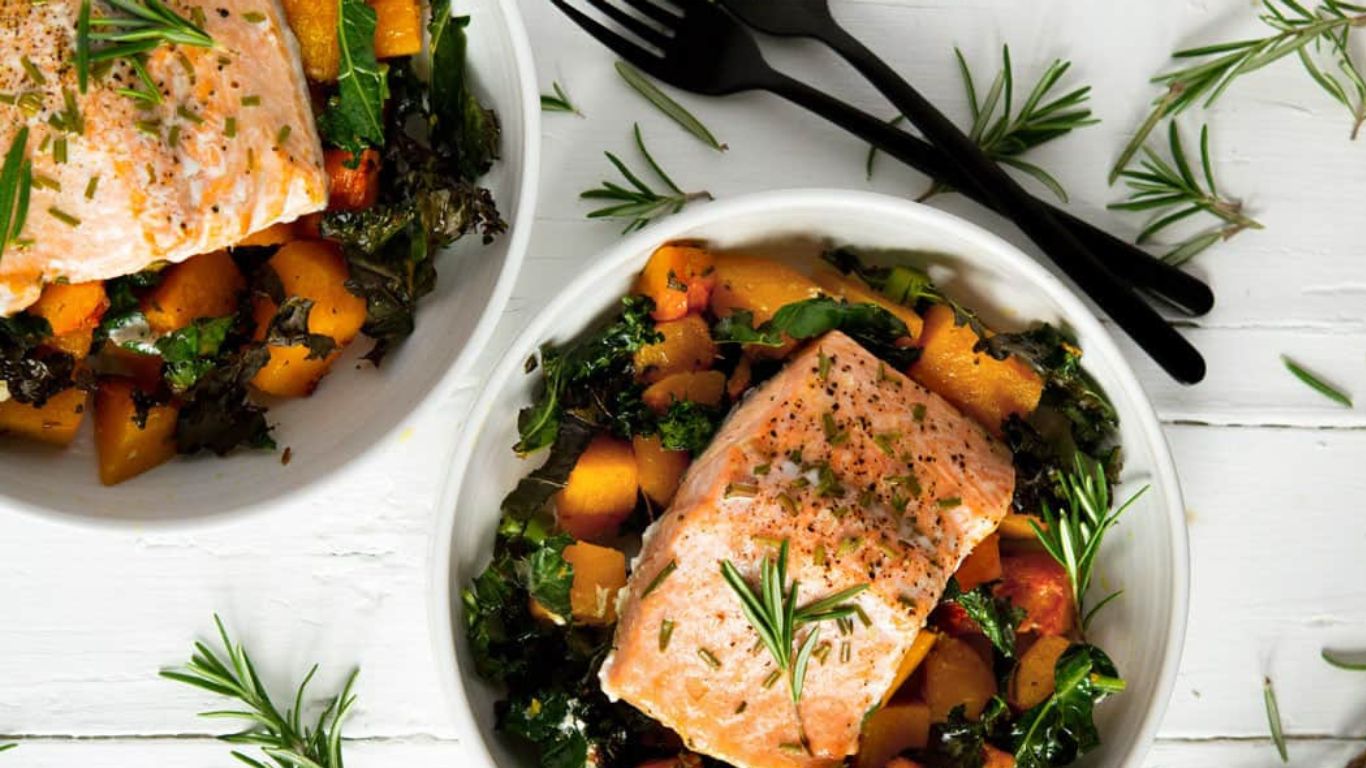 Baked Salmon with Winter Vegetables - Prescribe FIT