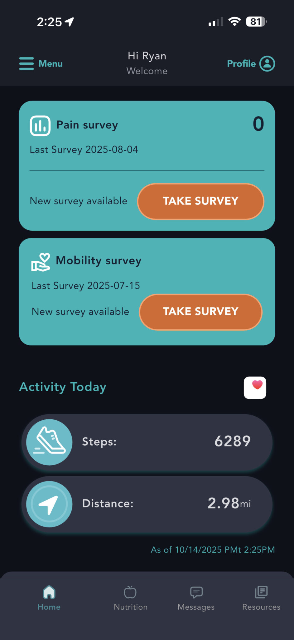 How to Take a Pain Survey - Prescribe FIT