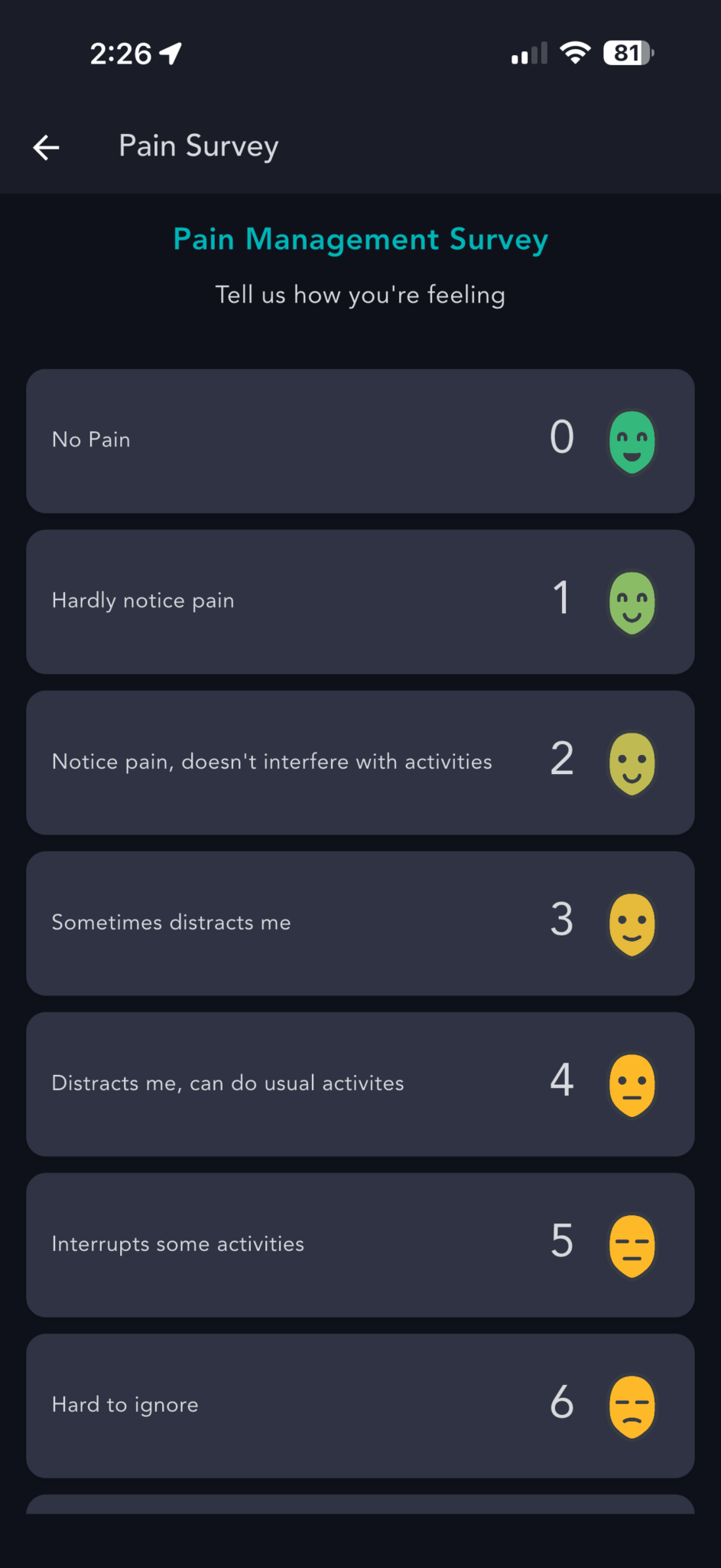How to Take a Pain Survey - Prescribe FIT